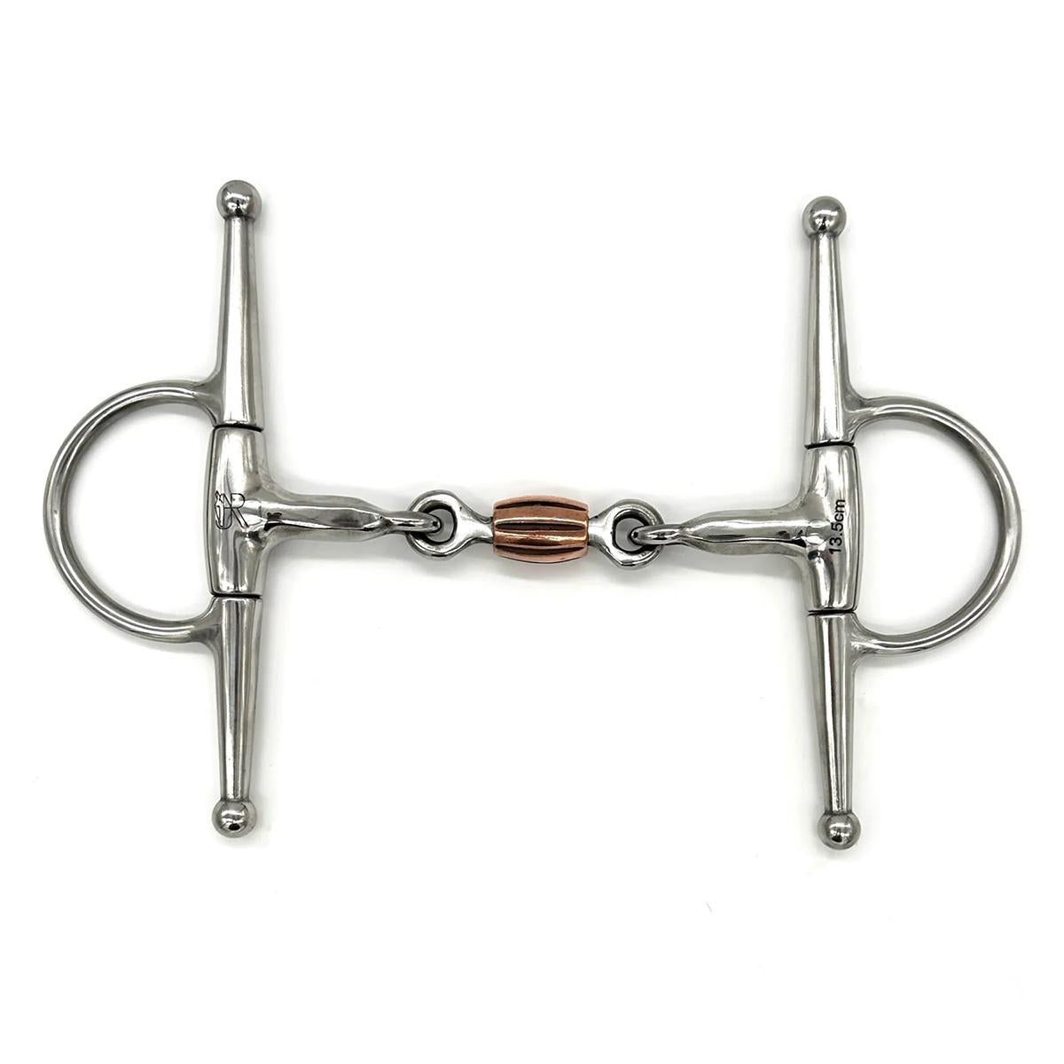 AJR Hexagon Copper Cricket Roller Full Cheek Bit | Farm House Tack