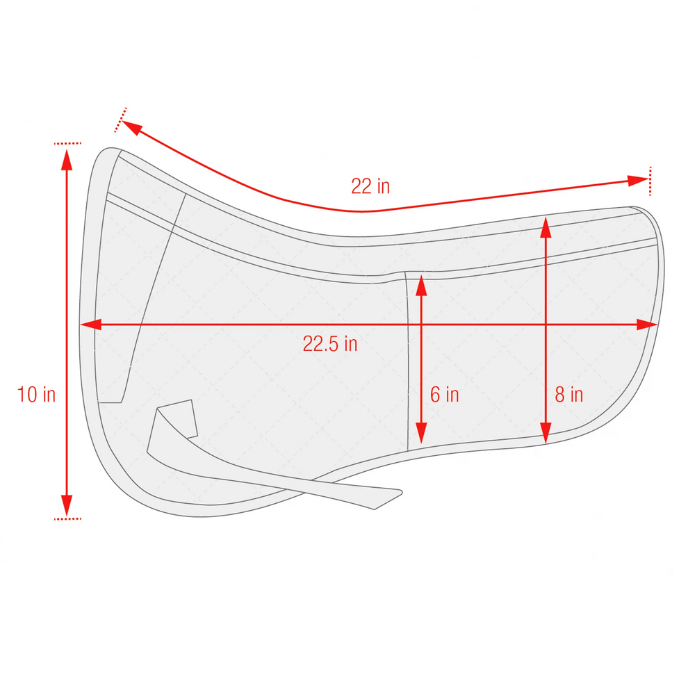 ECP Quilted 4 Pocket Correction Half Pad | Farm House Tack