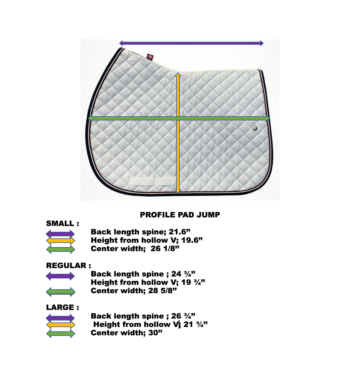 Ogilvy Jump Profile Pad - Custom | Farm House Tack