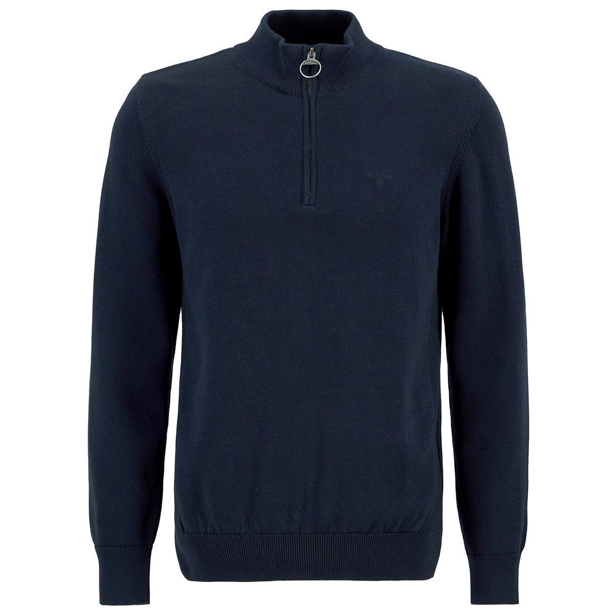 Barbour Men's Cotton Half Zip Knitted Jumper | Farm House Tack