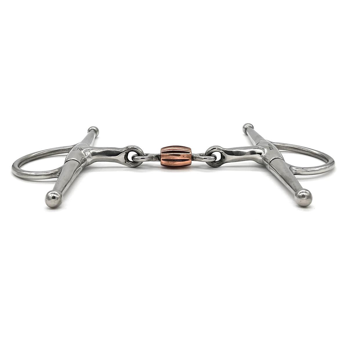 AJR Hexagon Copper Cricket Roller Full Cheek Bit | Farm House Tack