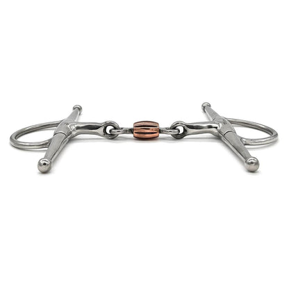 AJR Hexagon Copper Cricket Roller Full Cheek Bit | Farm House Tack
