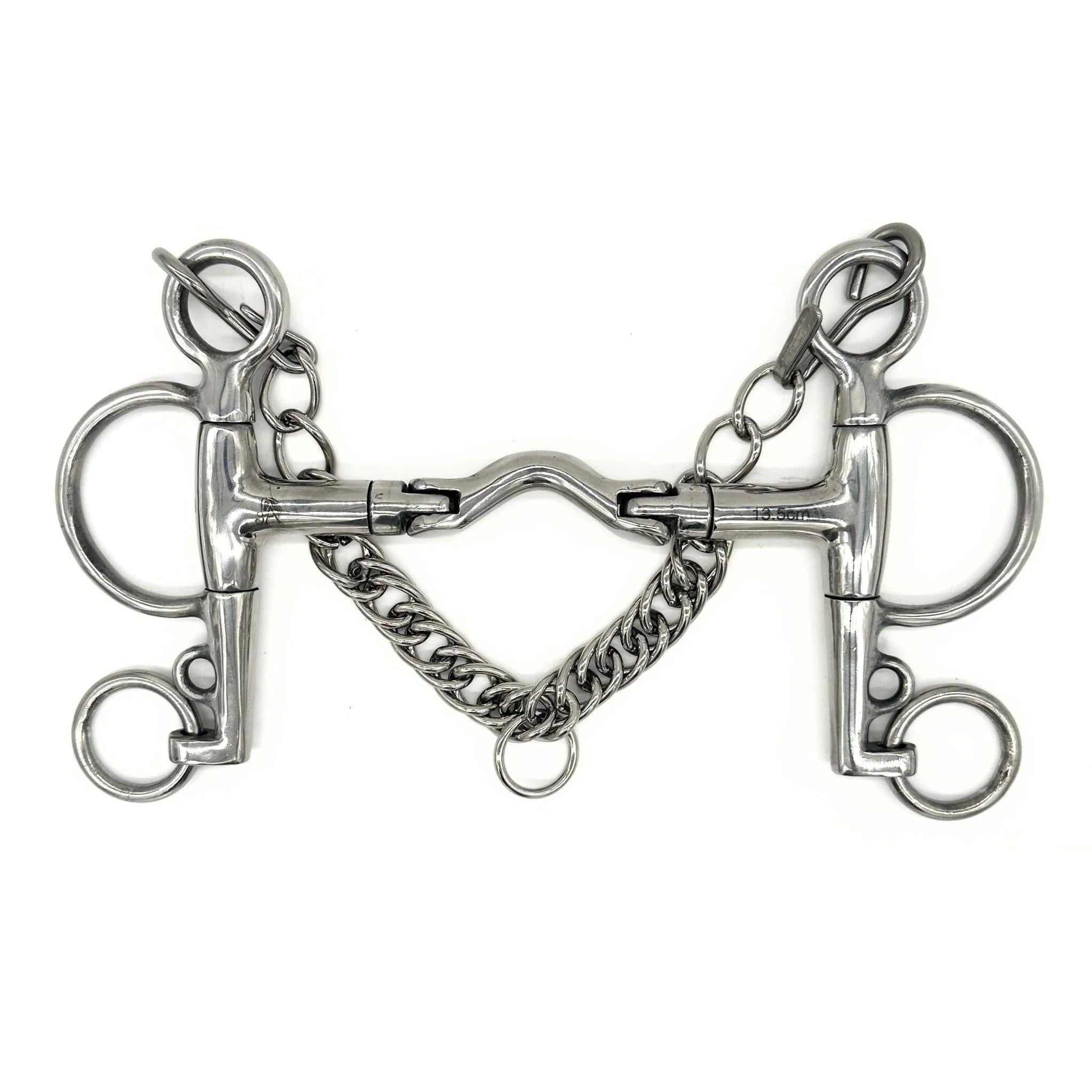 Jake Adams Swivel Port Hinge Pelham Bit | Farm House Tack