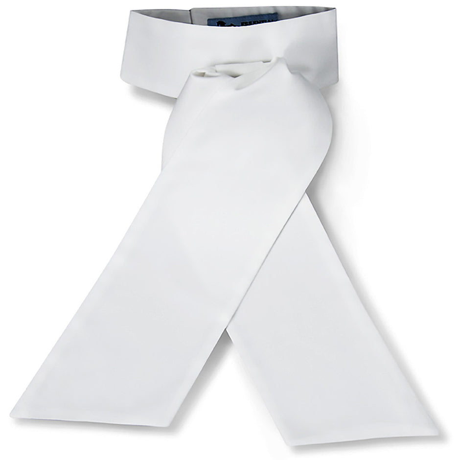 Stock Ties. White Pre Tied, Classic Self Tie or Stock ties with a cover ...